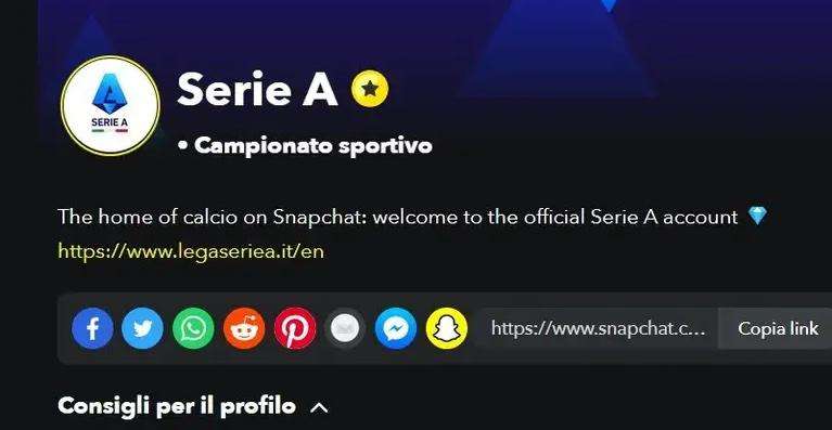La Lega A sbarca su Snapchat: influencer global coinvolti già a partire ...