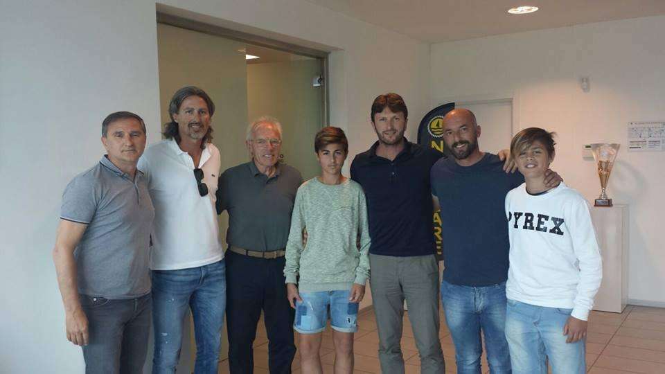 Dino Baggio, rimpatriata a Collecchio con Scala, Minotti, Galassi e Pizzi