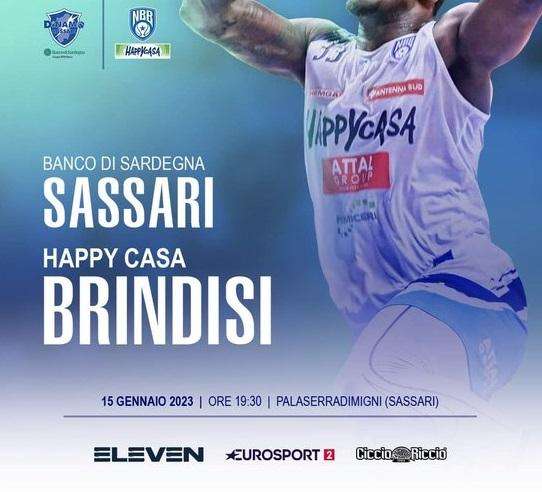 LIVE LBA - La Happy Casa Brindisi tramortita dalle triple della Dinamo Sassari