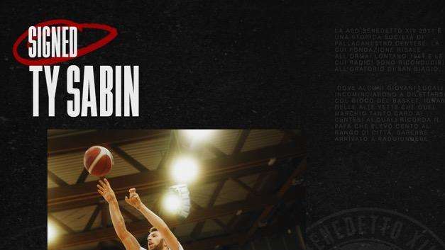 MERCATO A2 - Ty Sabin confermato nel roster della Sella Cento