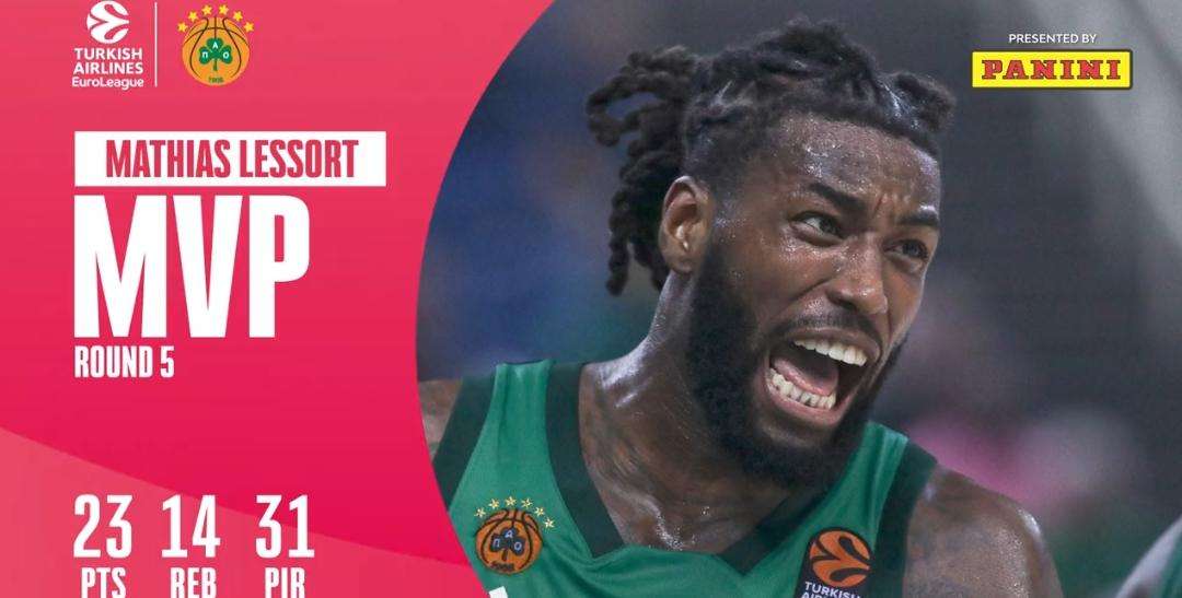 EL - Mathias Lessort MVP del Round 5 di EuroLeague, di Mirotic la ...