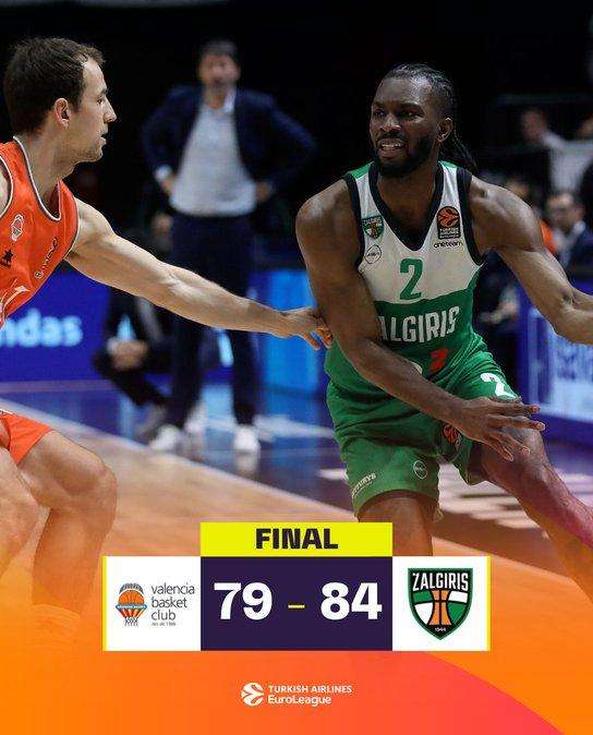 EuroLeague - Con Keenan Evans lo Zalgiris di Trinchieri espugna Valencia