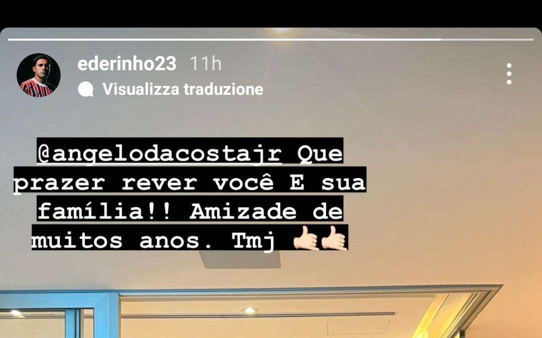 Ex Sampdoria, Eder incontra Da Costa: "Amicizia da molti anni"