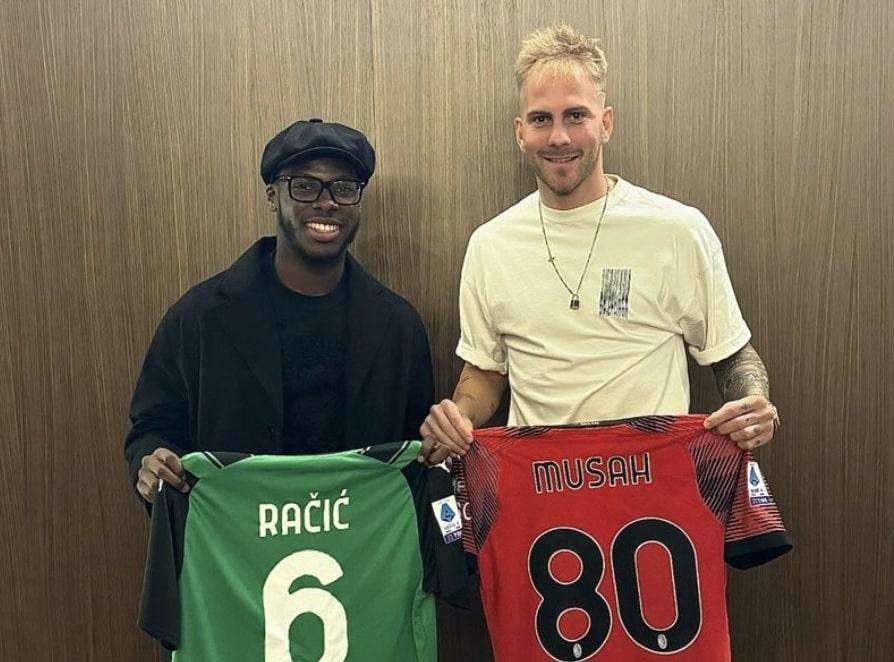 Racic, scambio di maglia speciale con Musah del Milan - FOTO