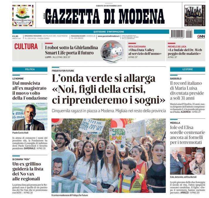 Gazzetta di Modena: "Sassuolo vuole cancellare Parma e sfida la Dea"