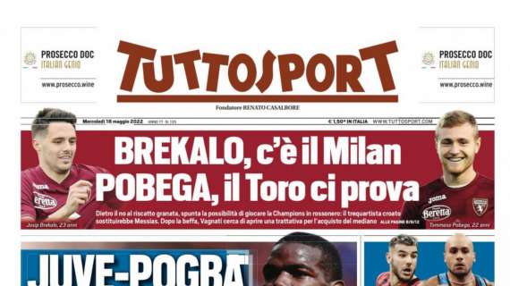 Prima Pagina Tuttosport Juve Pogba Blitz Inglese