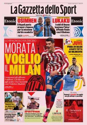 PRIMA PAGINA - Gazzetta: "ADL punta al rinnovo di Osimhen per il bis ...