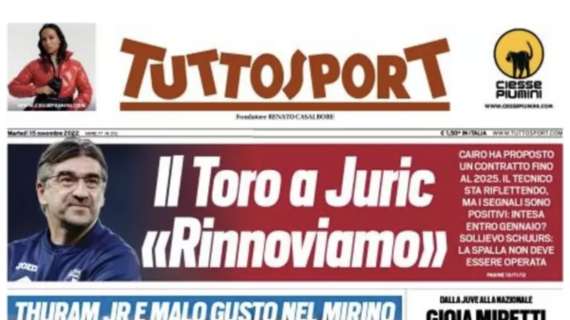 Prima Pagina Tuttosport “juve Blitz Francese”