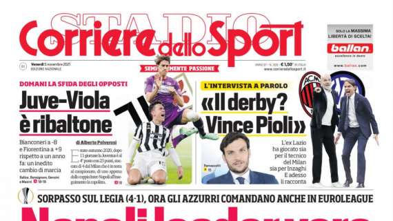 Prima Pagina Corriere Dello Sport Napoli Leader Vero